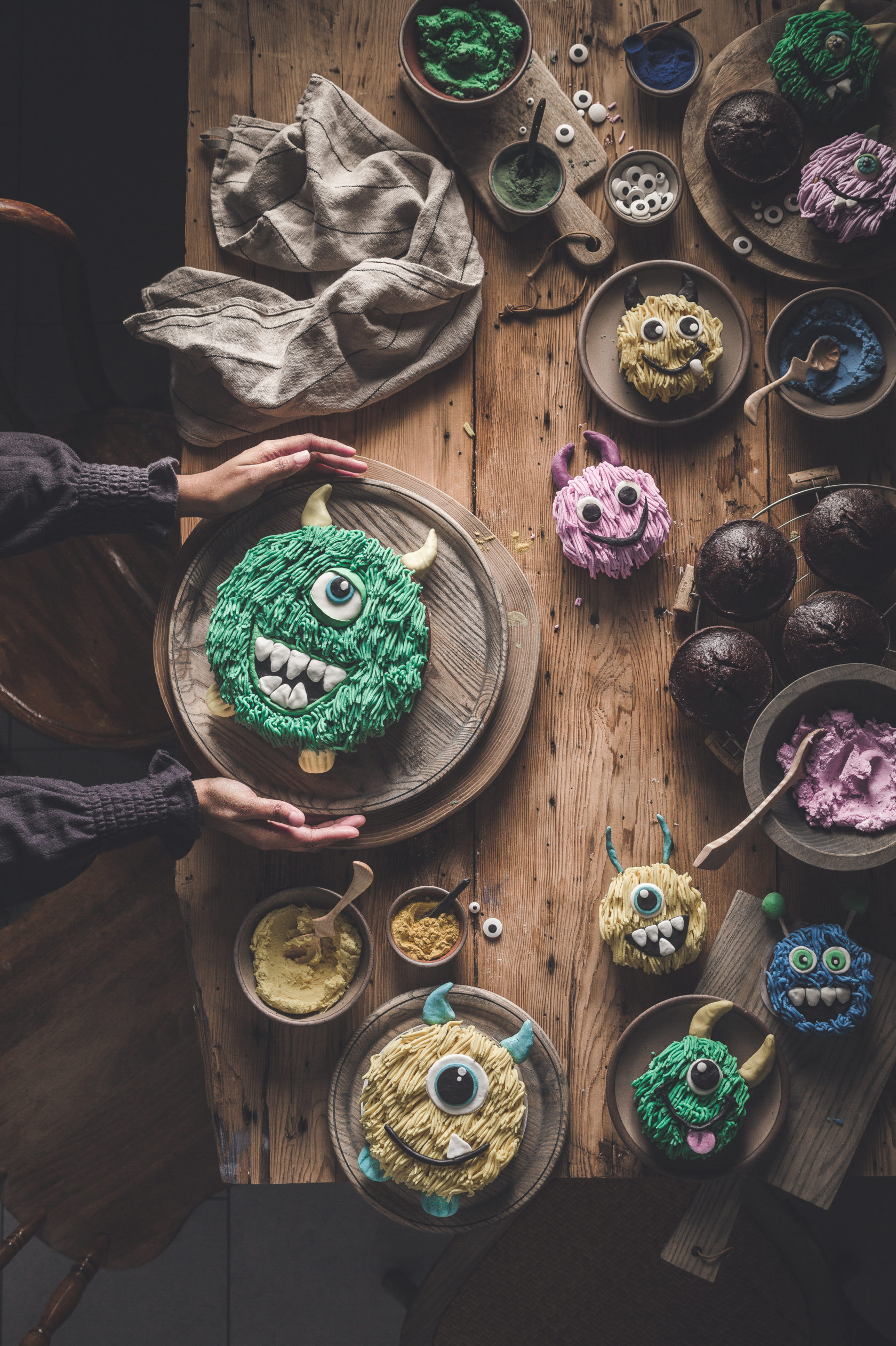 Halloween Monster Cakes